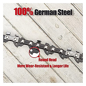 E & S Chainsaw Bar & Chain Combo 5 Inch .043" Gauge .030" Pitch 28 Drive Links, Semi Chisel 5 Inch Chainsaw Chain for Worx WG324E WG324E.9 Model
