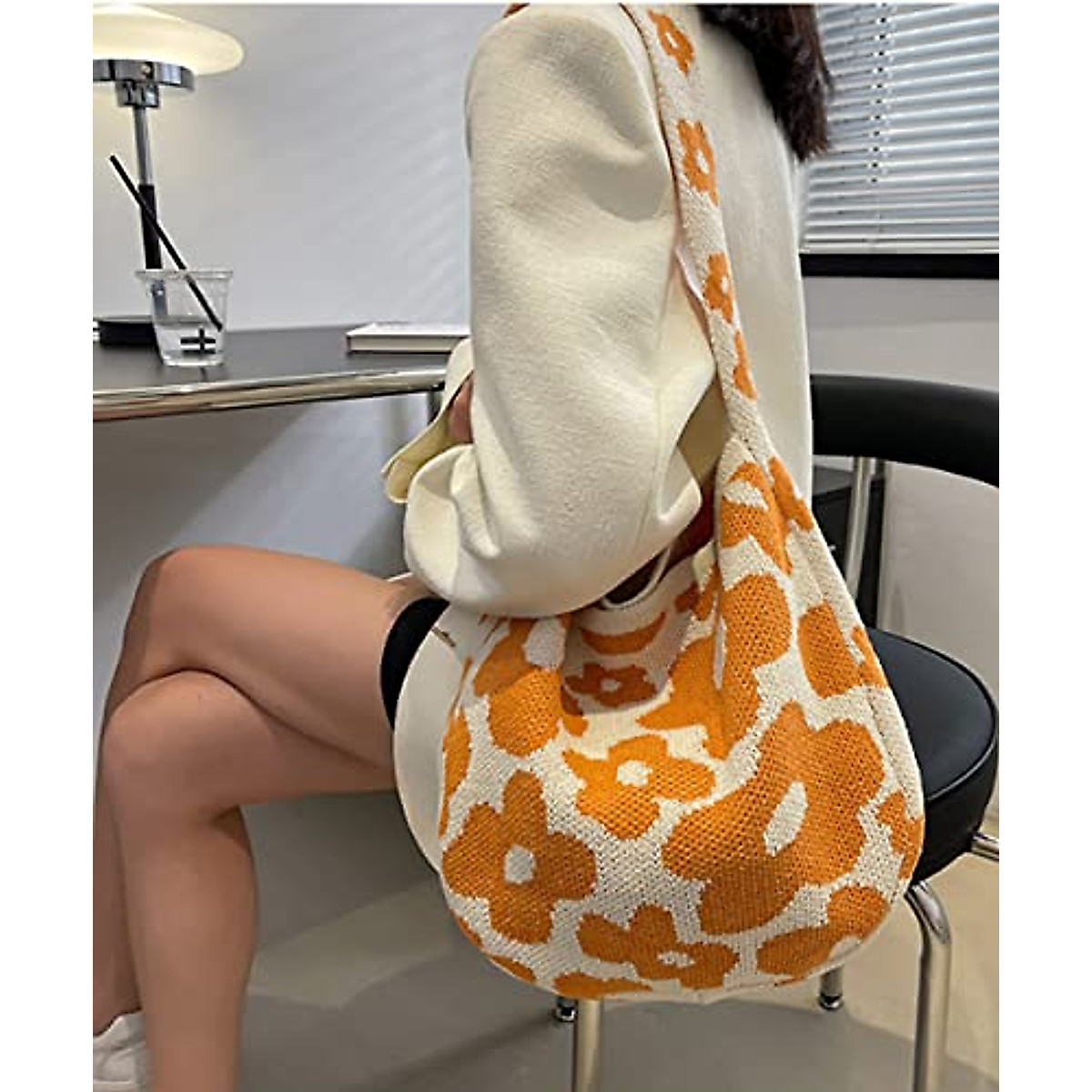 Tote Bag for Women Cute Hobo Bag Shoulder Bag Satchel Bag Large Crossbody Bag Knit Beach Bag Tote Handbags for Women 2023