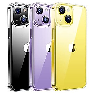 TORRAS Diamond Clear Designed for iPhone 14 Plus Case, [10FT Mil-Grade Protection] [Non-Yellowing] Shockproof Protective Hard Back Ultra-Thin Slim Phone Case for iPhone 14 Plus 6.7", Crystal Clear