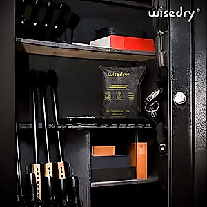 wisedry 2 x 500 Gram [2.2 lbs] Rechargeable Silica Gel Car Dehumidifier, Microwave Fast Reactivated Desiccant Packets Large for Gun Safe Closet Basement Garage Storage Moisture Absorber Bag Reusable