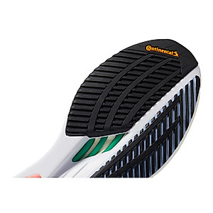 adidas Woman's Adizero Boston 11, White Tint/Court Green/Coral Fusion, 7 M