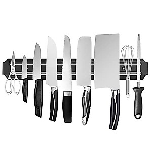 Magnetic Knife Storage Strip, Knife Holder, Knife Rack, Knife Strip, Kitchen Utensil Holder, Tool Holder, Multipurpose Magnetic Knife Rack（15 Inch ）