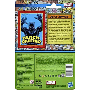 Marvel Hasbro Legends 3.75-inch Retro 375 Collection Black Panther Action Figure Toy