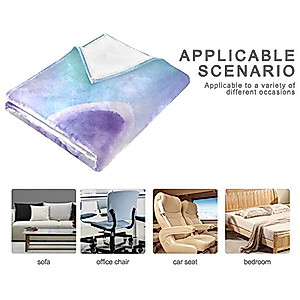 Angel Wings Plush Throw Blankets Purple Summer Blanket for Bed Couch and Living Room Suitable 50x60inch 2040278