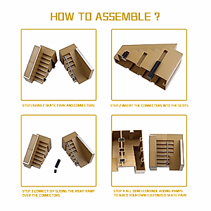 Loving Skate Park Kit, Skate Park Kit Ramp Parts for Finger Skateboard Park Kit Part Training Props with 3 Finger Decks 2 Finger Bike 1 Pair Skates and 2 Scooters and More