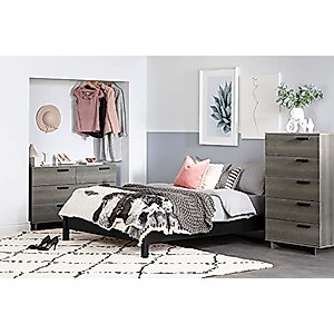 South Shore Cavalleri 6-Drawer Double Dresser, Gray Maple