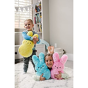 Animal Adventure | Shaggy Bunny Peeps | 15” Collectible Plush | Yellow