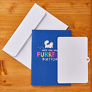 Lovepop Happy Birthday Pop-Up Card for Her and Him- 3D Birthday Animal Greeting Cards for Boys, Girls, Men, Women - Have a Purrfect Birthday - 5" x 7" Cats Card - Blank Note Card & Envelope Included