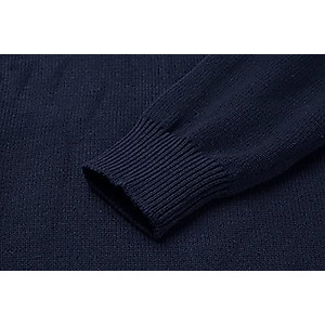 MAGNIVIT Sweatshirt for Men Regular fit Winter Thermal Warm Pullover Navy Wine Red