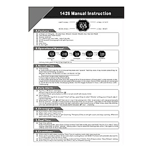 OLAZONE Mens Digital Watch Sports Military Watches Waterproof Outdoor Chronograph Wrist Watches for Men with LED Back Ligh/Alarm/Date Simple Watch 1508