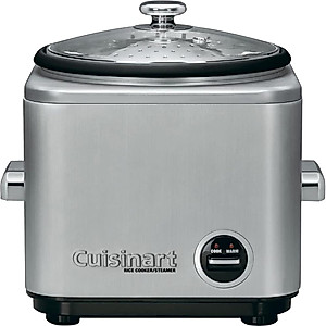 Cuisinart CRC-800P1 8-Cup Stainless Steel Rice Cooker/Steamer Bundle with 1 YR CPS Enhanced Protection Pack