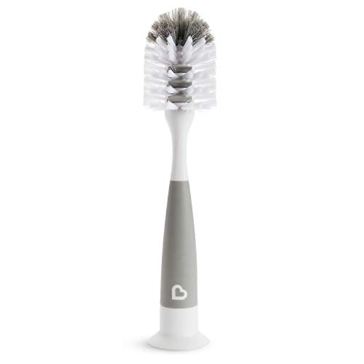 Munchkin® Miracle™ Dual Sided Cup and Baby Bottle Brush, Includes Straw Brush, Grey
