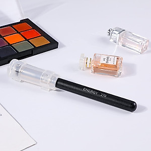 ENERGY Under Eye Concealer Brush Nose Contour Brush Mini Angled Flat Top Kabuki for Dark Circles Puffiness Blending Buffing with Powder Liquid Cream Small Flawless Makeup Foundation Brush