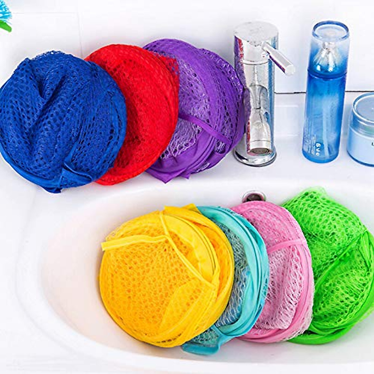 ifundom Laundry Hamper, Folding Mesh Laundry Basket with Durable Handles, Collapsible Clothes Hampers for Kids Room, College Dorm, Travel