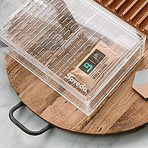Boveda 69% Two-Way Humidity Control Packs for Storing Up to 25 Items – Size 60 – Single – Plastic & Wood Humidifier Boxes & Zip Lock Bags – Moisture Absorber – Humidifier Pack – Individually Wrapped