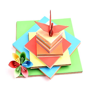 EXCEART 500pcs Origami Paper for Colored Paper for Origami Projects Handcraft Material Folding Paper Construction Paper Colorful Paper Hand Craft Sheets Confetti