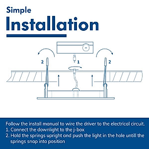 Hyperikon 6 inch LED Recessed Lighting Selectable Color Temperature 5CCT 2700K-5000K, 14W Slim Downlight with Junction Box, UL, Energy Star, 6 Pack