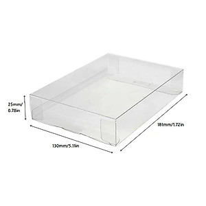 CHILDMORY 10Pcs Clear Box Case Sleeve CIB Protector for NES Games Cartridge Box