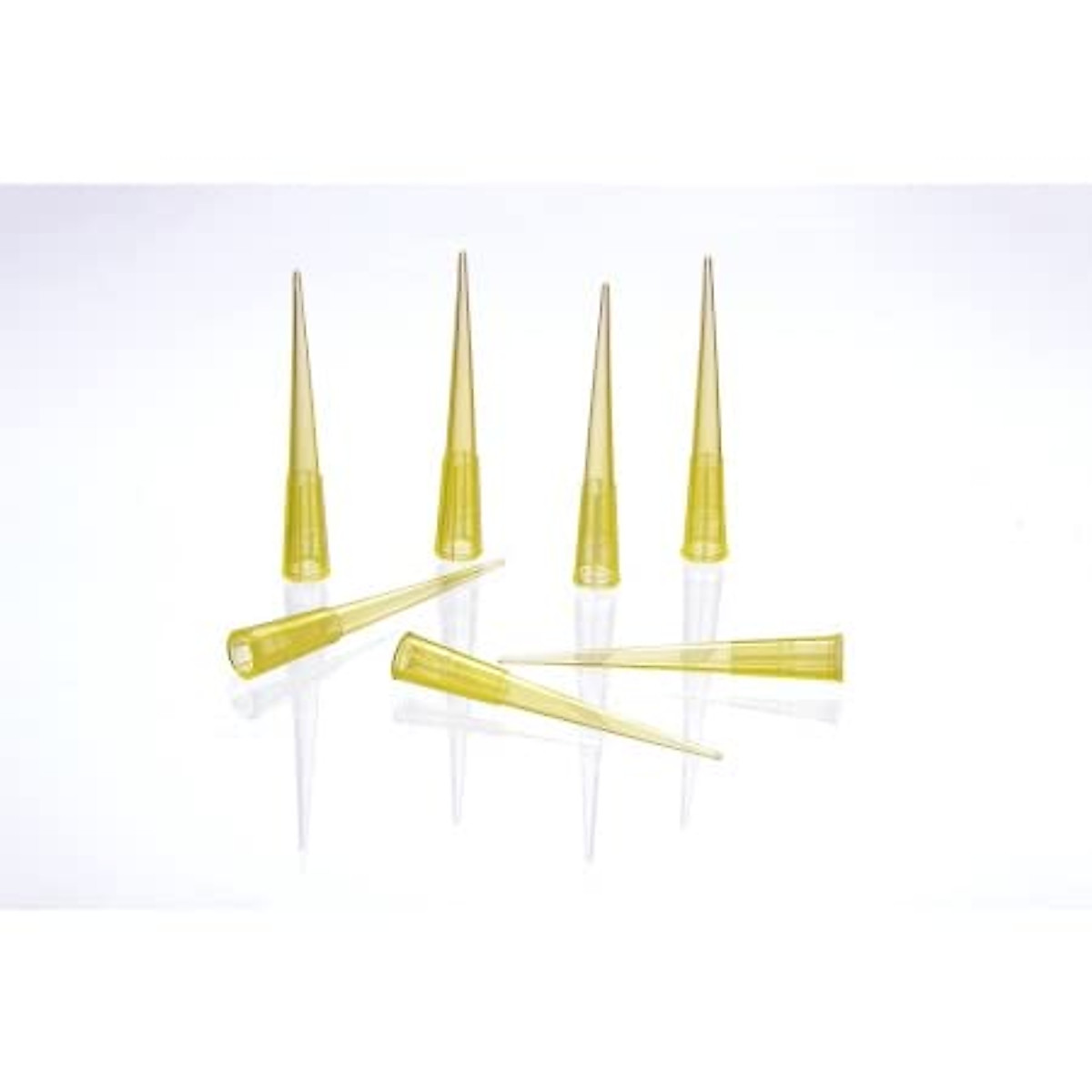 TYQILIN 200 μL Universal Pipette Tips Bulk, Yellow, DNase/RNase Free Pk x 1,000 ea/bag