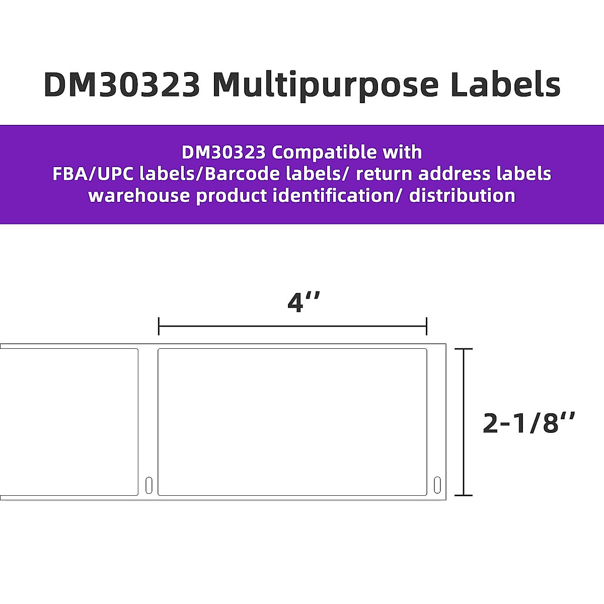 AveneMark 12 Rolls Compatible DYMO 30323 (2-1/8" x 4") Shipping Labels, Direct Thermal Address Shipping Postage Barcodes, Compatible with Rollo, DYMO 4XL & Zebra Desktop Printers (220 Labels/Roll)
