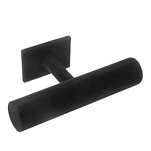 TENINYU Hovering T-Bar Bracelet Necklace Earring Bangle Pendants Anklet Tower Watch Key Jewelry Display Stand for Home Organization (Black Velvet)