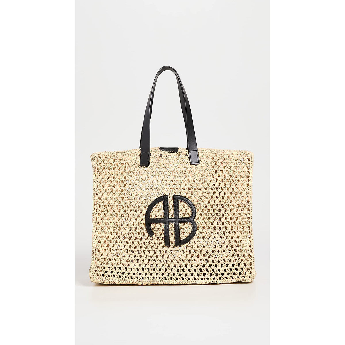 ANINE BING Women's Large Rio Tote, Sand, Tan, One Size