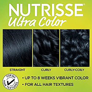 Garnier Hair Color Nutrisse Ultra Color Nourishing Creme, BL21 Reflective Blue Black (Blackberry Mojito) Permanent Hair Dye, 1 Count (Packaging May Vary)