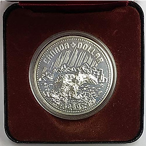 1980 CA Canada Arctic Territories Silver Dollar in Original Box $1 Specimen