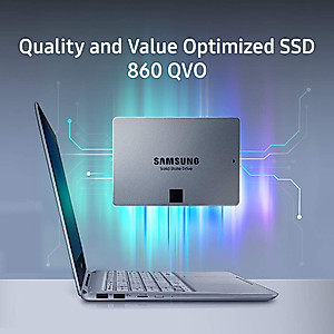 Samsung 860 QVO SSD 4TB - 2.5 Inch SATA 3 Internal Solid State Drive with V-NAND Technology (MZ-76Q4T0B/AM), Gray