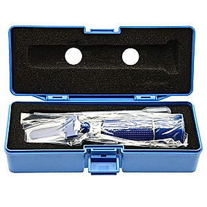AMTAST Brix Refractometer with ATC for Liquid Fruit Canned Food Sugar Content Test 0-32% Brix Refractometer Automatic Temperature Compensation