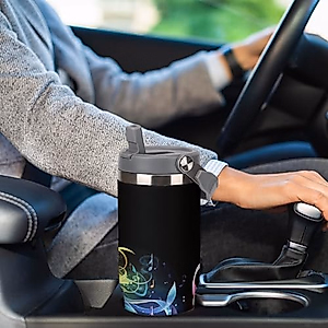 SYJTGDE Large Capacity Car Cup Rainbow Musical Note Melody Fashionable Upgrade Car Cup Advanced And Beautiful Travel Cup