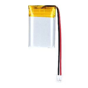 AKZYTUE 3.7V 350mAh 652030 Lipo Battery Rechargeable Lithium Polymer ion Battery Pack with PH2.0mm JST Connector