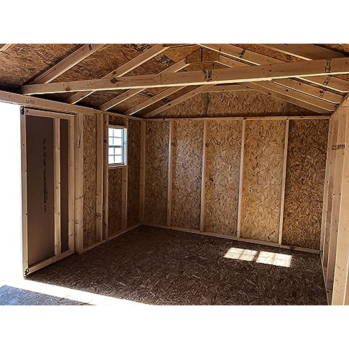 Little Cottage Co. 8x14 Value Workshop Shed, Wood Do-It-Yourself Precut Kit, Outdoor Storage with Window for Backyard, Lawn, Garden, Patio