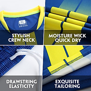 Personalized Soccer Jerseys for Men Women Kids Adults Custom Soccer Shirt and Shorts with Name Number Logo White