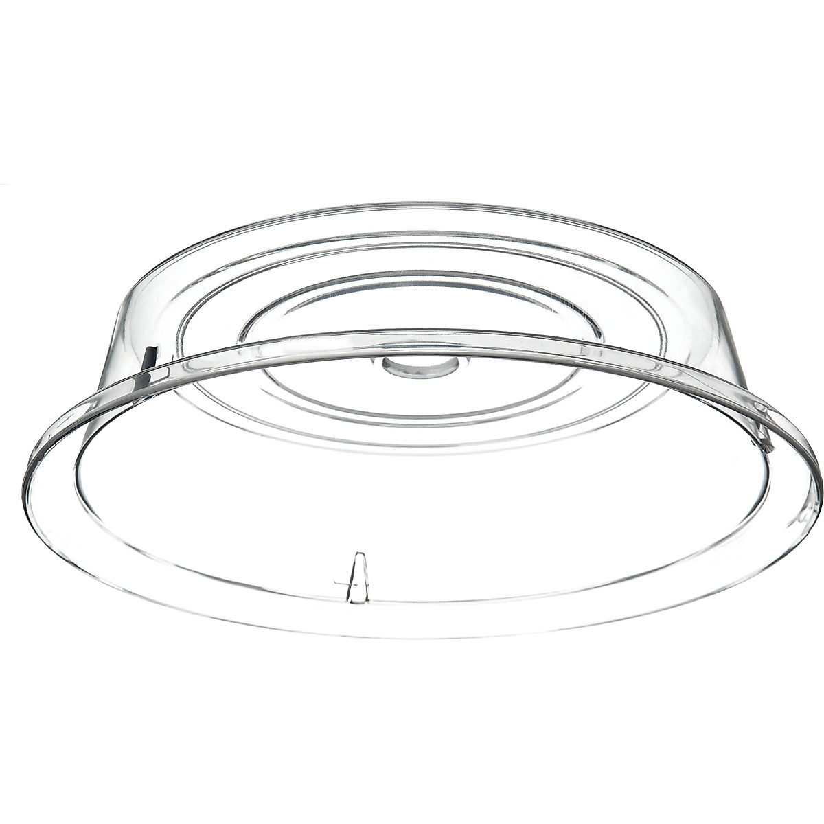Carlisle FoodService Products 198907 Polycarbonate Plate Cover, 10-19/32" Diameter x 3" Height, Clear (Case of 12)