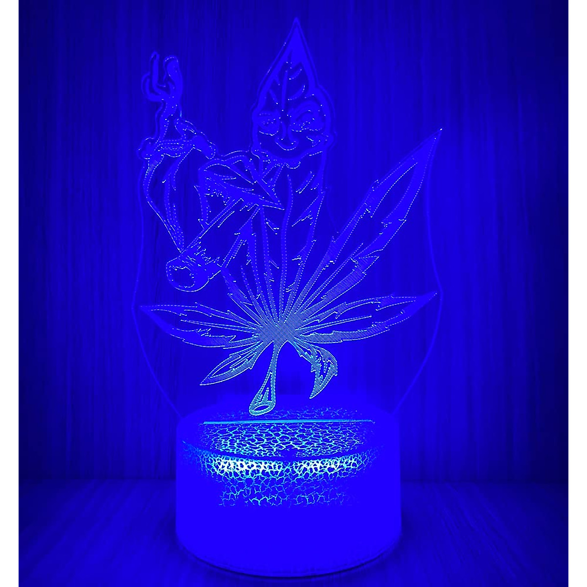 Yooce 420 Leaf 3D LED Table Lamp Night Light Optical Visual Illusion Home Decor Lighting