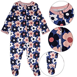 Baby Girl Boy Pajamas, 2 Way Zipper Baby Pajamas, Pajamas for Toddler Girls Boy 9-12 Months Romper