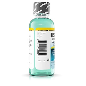 Listerine Cool Mint Zero Alcohol Mouthwash, Travel Size 3.2 Ounces (95ml) - Pack of 2