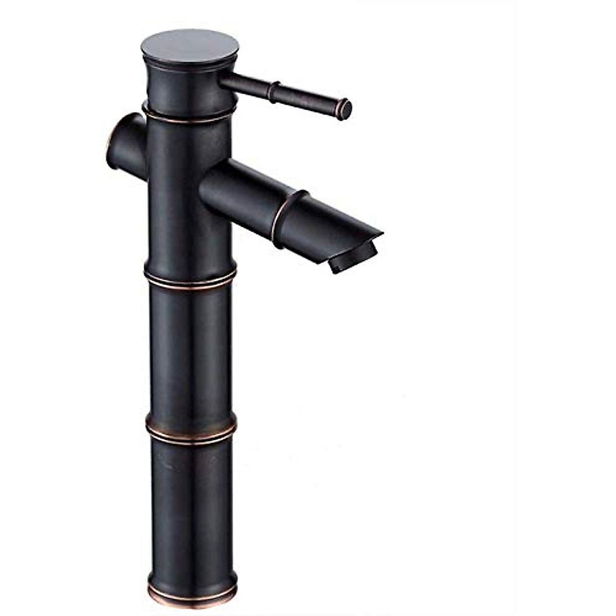 SH-CHEN Taps Bathroom Countertop Copper Faucet Black Hot and Cold Mixed Faucet Washbasin Sink Antiseptic Faucet Suitable for Bathroom Kitchen Toilet Garden (with Hose) Taps for Bathroom