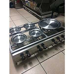 4 Small and 1 Big Burner Combo Set Kunafa Konafa Kanafeh Kunafah Kunefe Stove for Cooking Quarry 4 Small Plates and 1 Big Plate Included Works with Propane Gas (LPG)