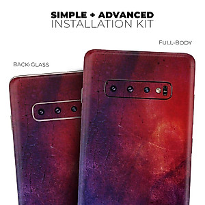 DesignSkinz Abstract Fire & Ice V13 Protective Vinyl Decal Wrap Skin Cover Compatible with The Samsung Galaxy S20 (Screen Trim & Back Glass Skin)