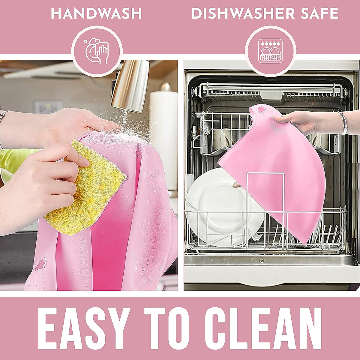 2 Pack Silicone Slow Cooker Liner, Slow Cooker Liners, Ideal for Easy Clean Up, Fits 6-8 Quart, Oval or Round Pot, Slow cook Liners are Reusable and Leak proof, Slow cook bag Liners, Disposable