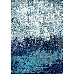 nuLOOM Alayna Abstract Area Rug, 5' x 7' 5", Blue
