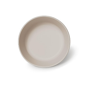 Simple Modern Silicone Bowl for Baby, Toddler | Feeding Supplies Baby Food Bowls Dinnerware Dishes for Kids | Microwave Safe | Bennett Collection | Almond Birch