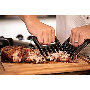 AMZ BBQ CLUB Grilling Accessories - Silicone BBQ Gloves, Food Grade Meat Claws, Digital Grilling Thermometer | BBQ Set for Cooking Grilling Barbecue Roasting Baking Open Flame