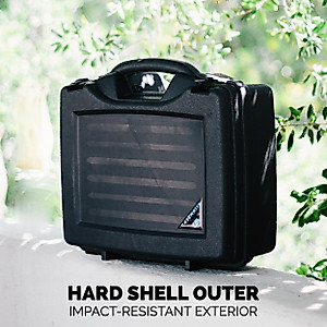 CASEMATIX Portable Printer Carry Case Compatible with HP Officejet 250 Wireless Mobile Printer, Ink Cartridges and Power Cable