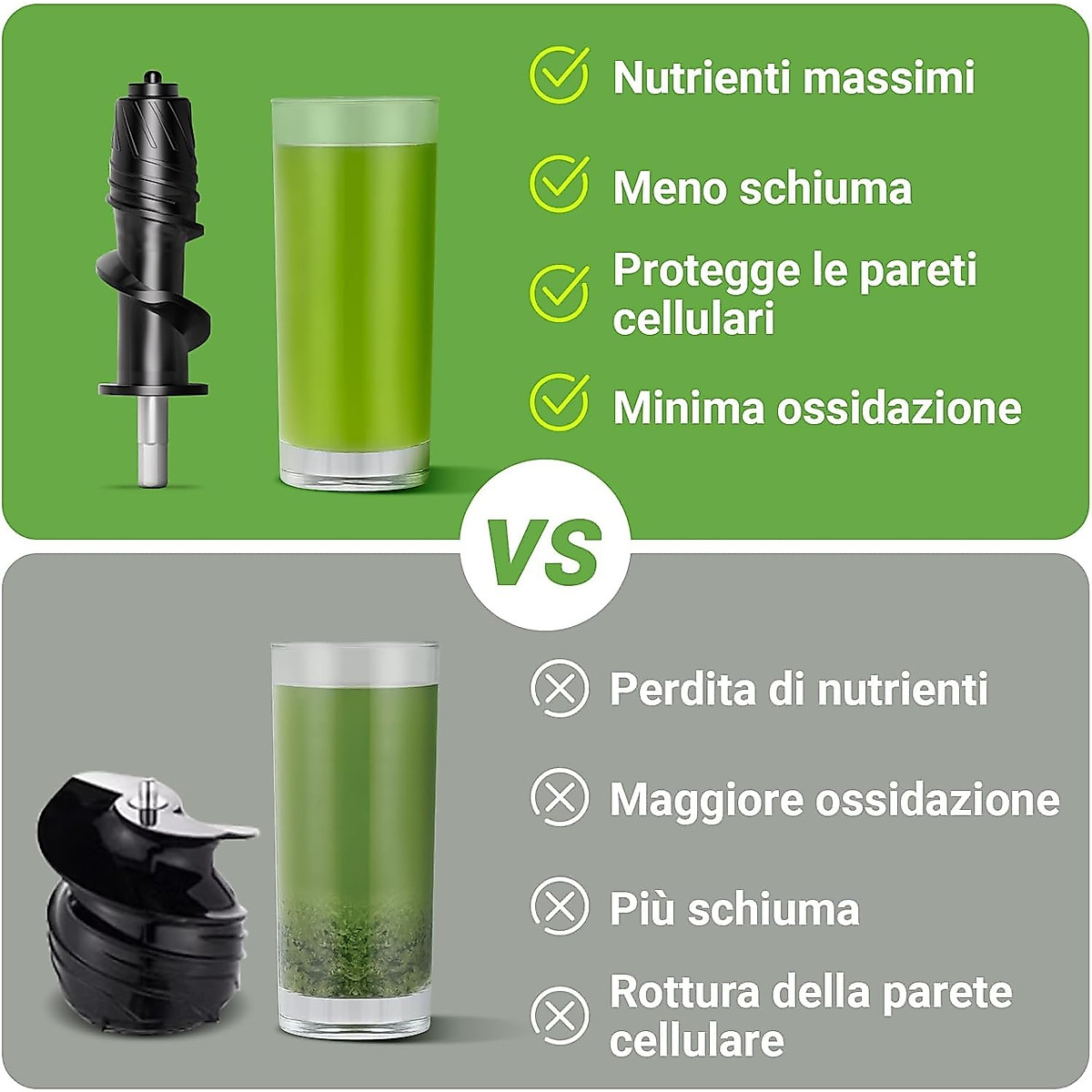 Masticating Cold Press Juicer Machines: Easy Clean Small Mouth Cold Pressed Juicers for Fruit - Kitchen Aid Professional Juicing Estractor for Vegetales - Slow Speed Electric Horizontal Juice Presser