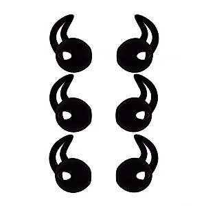 6pcs (B-APL-OEP) Left + Right Side Replacement Stabilizers Earhooks Wings Fins Eartips Adapters Compatible with Apple iPhone EarPods Earbuds with Remote and Mic - X 8 7 7+ SE 6 6S 6+ 5 5s 5c iPod iPad