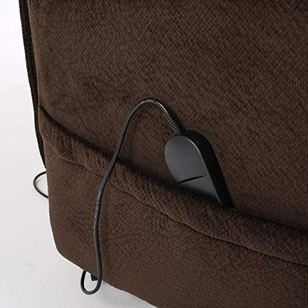 GDF Studio Alan Chocolate Fabric Lift Up Recliner Chair