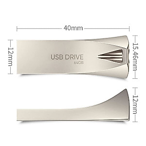 USB Flash Drive ,Memory Stick Thumb Drive Jump Drive External Storage for Desktops and Notebooks 64GB